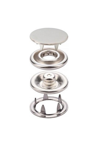 Koza Fermuar 9.5mm Kapaklı Bebe Çıtçıt 100 Adet