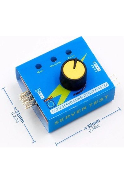 Robada Servo Motor Tester (3 Kanal Dijital Multi Servo Esc Test Cihazı) Robada Servo Motor Tester (3 Kanal Dijital Multi Servo Esc Test Cihazı)