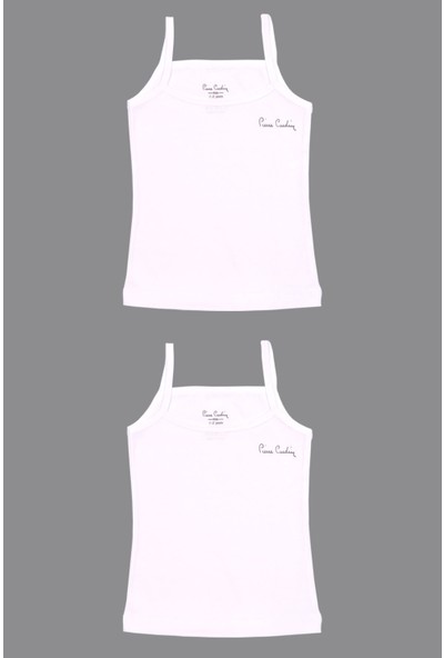 Kız Bebek&çocuk Likralı 2'li Beyaz Atlet 301975