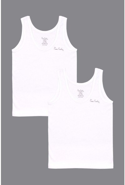 Erkek Likralı Beyaz 2'li Atlet 301970