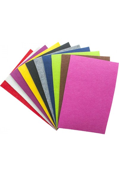 Nistabolje 20 Adet Keçe Karışık Renk - A4 Boyutunda 20X30 Cm.