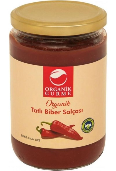 Gurme Organik Gurme Organik Tatlı Biber Salçası 650 gr