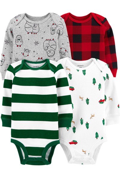 Carter's Uzun Kollu 4'lü Body Set