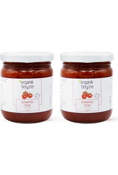 Organik Teyze Tuzsuz Bebek Domates Sosu/salçası 200 gr 2'li