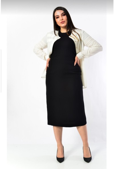 Elsin Butik Kadın 86957196957368BÜYÜK Beden Beli Lastikli Arka Kapalı Pili Kaşe Portoriko Diz Altı Etek FESB3002 Elsin Butik Kadın 86957196957368BÜYÜK Beden Beli Lastikli Arka Kapalı Pili Kaşe Portoriko Diz Altı Etek FESB3002