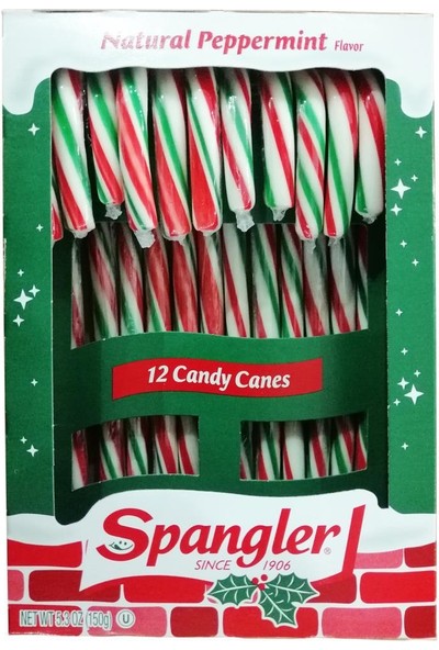 Spangler Peppermint Nane Aromalı Baston Şeker 150 gr Spangler Peppermint Nane Aromalı Baston Şeker 150 gr