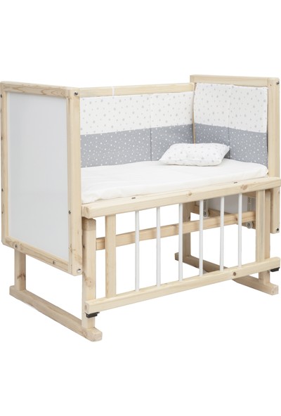 Exorbaby EX-620 50 x 100 cm Masif Ahşap Anne Yanı Bebek Beşiği