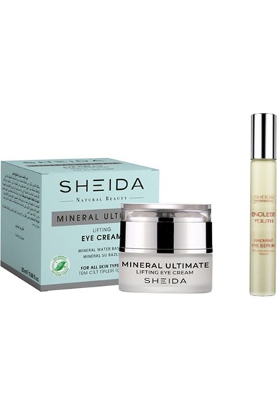 Sheida Mineral Lifting Eye Cream&endless Youth Eye Serum 15 ml 2'li Set Mlecsrmst