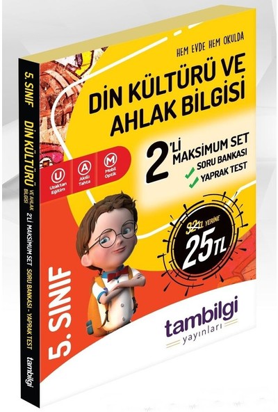 Tambilgi Yayınları 5. Sınıf Din Kültürü ve Ahlak Bilgisi 2 Li Set