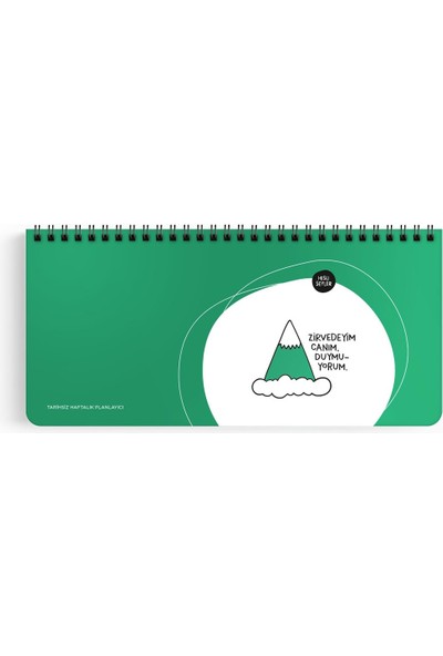 Keskin Color Hisli Şeyler 13X27 Spiralli Stickerlı Planlaycı Zirvedeyim Canım Duymuyorum Keskin Color Hisli Şeyler 13X27 Spiralli Stickerlı Planlaycı Zirvedeyim Canım Duymuyorum
