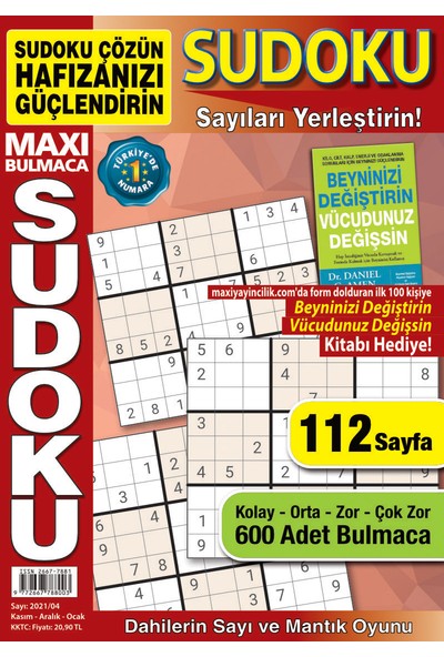 Bulmaca Sudoku 2021/04 Bulmaca Sudoku 2021/04