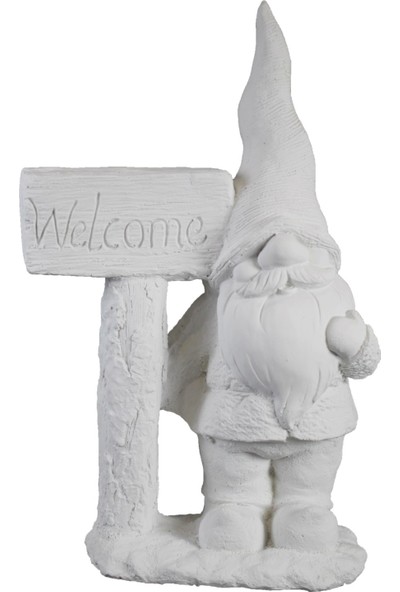 Pol & Art HYK633 Welcome Cüce Ham Polyester Obje Pol & Art HYK633 Welcome Cüce Ham Polyester Obje