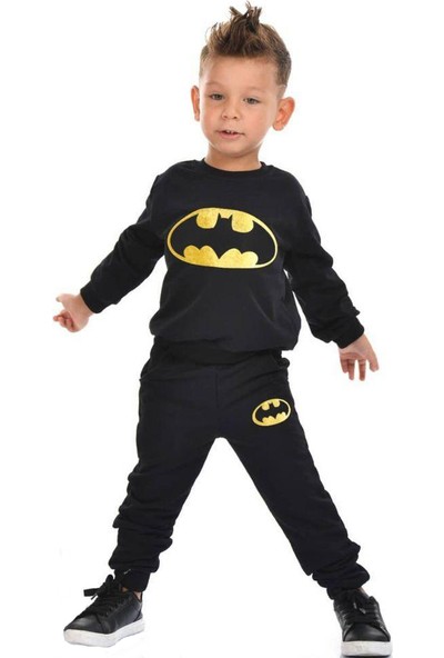 e-bizz store Erkek Çocuk Batman Desenli Siyah Eşofman Takımı e-bizz store Erkek Çocuk Batman Desenli Siyah Eşofman Takımı