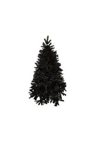 Parti Station Yılbaşı Renkli Metalize Siyah Yapay Çam Ağacı 180 cm
