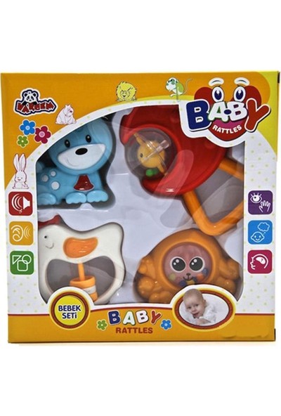 Vardem Kutulu 4 Parça Çıngırak Seti 603B