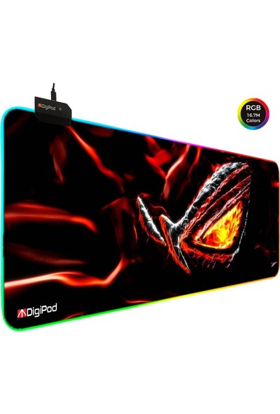 Digipod RGB Gaming Oyuncu Mousepad Kaymaz Taban 70 X 30 4mm Kalınlık ROG Digipod RGB Gaming Oyuncu Mousepad Kaymaz Taban 70 X 30 4mm Kalınlık ROG
