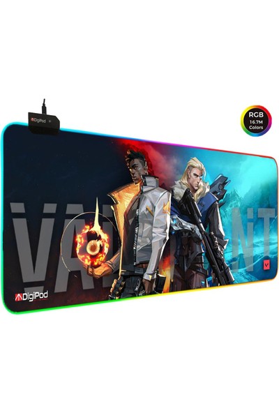 Digipod RGB Gaming Oyuncu Mousepad Kaymaz Taban valorant 70 X 30 4mm Kalınlık Digipod RGB Gaming Oyuncu Mousepad Kaymaz Taban valorant 70 X 30 4mm Kalınlık
