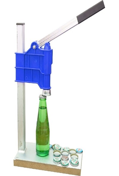 Şişe Kapatma Aleti Soda Gazoz Kapağı Kapama Makinası Mavi Şişe Kapatma Aleti Soda Gazoz Kapağı Kapama Makinası Mavi