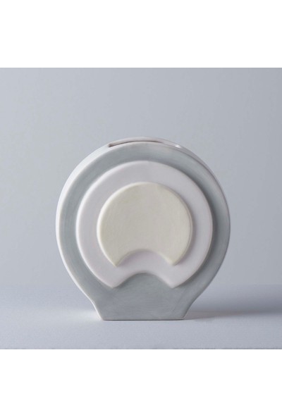 Linens Mild 14,3 x 6,1 x 15,5 cm Dekor Gri, Ekru, Beyaz