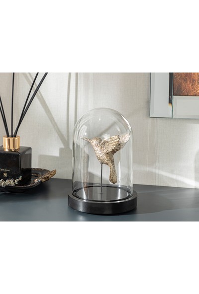 English Home Bird Tweet Dekoratif Obje 12X16 cm Gold English Home Bird Tweet Dekoratif Obje 12X16 cm Gold