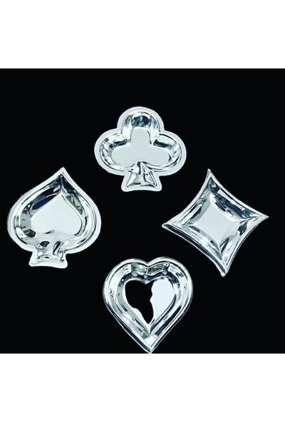 MiaKuba Lüks Gümüş Kaplama Lokumluk Seti (8x9-7,5x7,5)