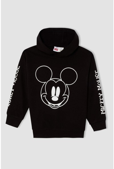 DeFacto Erkek Çocuk Mickey & Minnie Lisanslı Regular Fit Lisanslı Kapüşonlu Sweatshirt W5409A621WN DeFacto Erkek Çocuk Mickey & Minnie Lisanslı Regular Fit Lisanslı Kapüşonlu Sweatshirt W5409A621WN