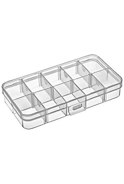 Yiğit Aksesuar 10 Gözlü Şeffaf Boncuk Kutusu