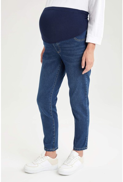 DeFacto Boyfriend Yüksek Bel Jean Hamile Pantolonu U6253AZ21AU