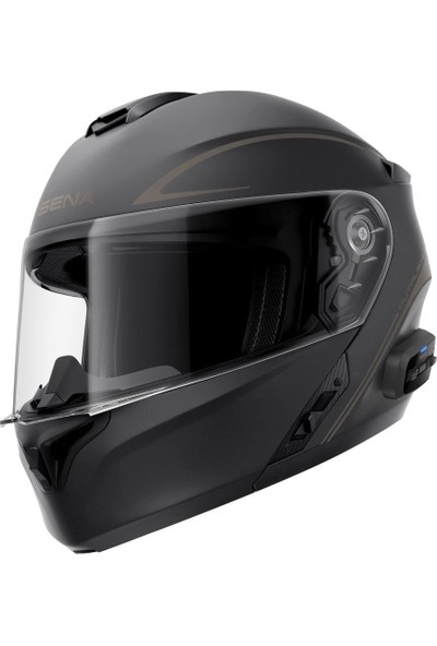Sena Outrush R Çene Açılabilir Akıllı Kask (Mat Siyah)
