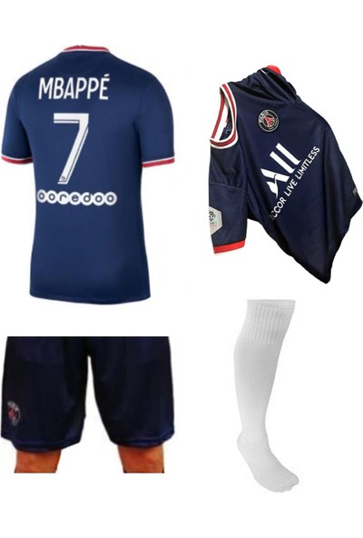 Mugees Mbappe Erkek Çocuk Forması Paris Saınt Germain Tozluk Hediye Lacivert Mugees Mbappe Erkek Çocuk Forması Paris Saınt Germain Tozluk Hediye Lacivert