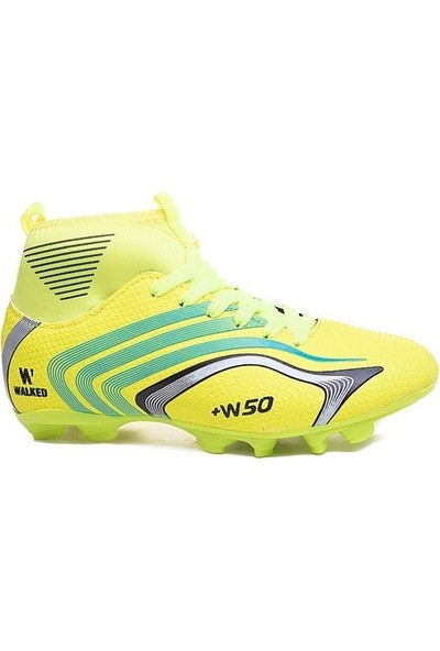 Walked 435 Sarı Çoraplı Krampon Futbol Ayakkabısı