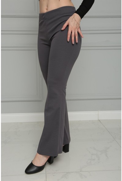 Yağızlar Kadın Gri Ispanyol Paça Kumaş Pantolon Yağızlar Kadın Gri Ispanyol Paça Kumaş Pantolon