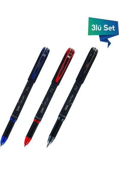 Scrikss Dna Jel 0.7 mm 3 Renk Tükenmez Kalem Seti Scrikss Dna Jel 0.7 mm 3 Renk Tükenmez Kalem Seti