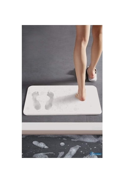 Diatom Süper Emici Hijyenik Paspas Beyaz Diatom Süper Emici Hijyenik Paspas Beyaz