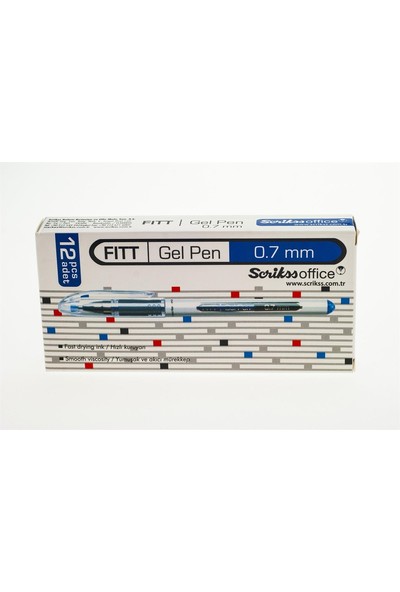 Scrikss Tükenmez Kalem Fitt Jel 07 mm Mavi X12 Scrikss Tükenmez Kalem Fitt Jel 07 mm Mavi X12