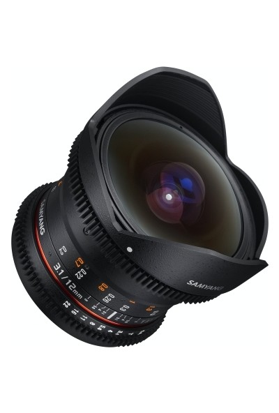 Samyang 12MM T3.1 Fısheye Video Lens Siyah Samyang 12MM T3.1 Fısheye Video Lens Siyah