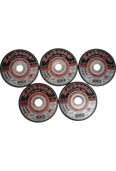 Karbosan 115 Inox Kesici 5 Adet