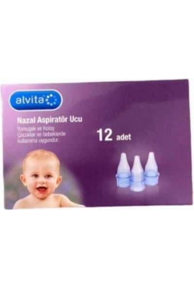 Alvita Nasal Aspiratör Yedek Uçlu 12'li