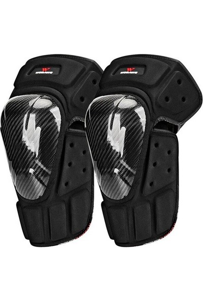 Wosawe Karbon Fiber Motosiklet Bacak ve Diz Koruma