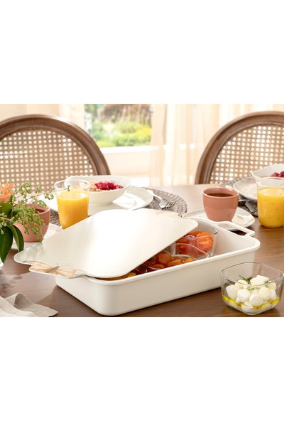 English Home Butterfly Melamin Kapaklı Kahvaltılık 40 x 20 cm Gri English Home Butterfly Melamin Kapaklı Kahvaltılık 40 x 20 cm Gri