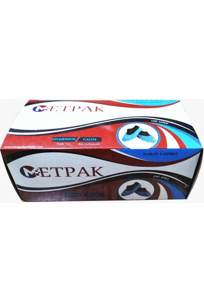 Metpak Mavi Galoş 100'LÜ Paket