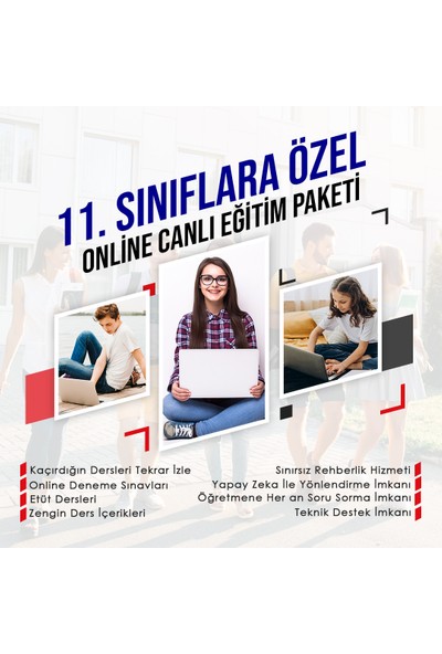 Tuzer Eğitim Kurumları 11. Sınıf Online Eğitim Paketi Tuzer Eğitim Kurumları 11. Sınıf Online Eğitim Paketi