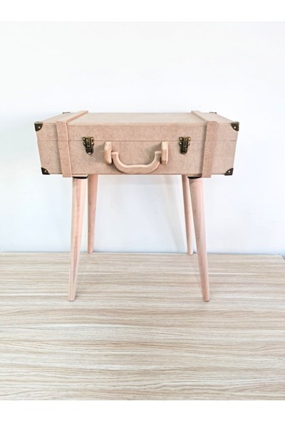 Ahşap Hobi Evi Boyanabilir Bavul Sehpa Küçük 55 x 40 x 15 cm Ahşap Hobi Evi Boyanabilir Bavul Sehpa Küçük 55 x 40 x 15 cm