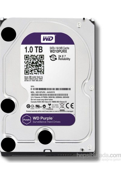 WD 1TB Purple Intellipower Sata 3.0 64MB 3.5 WD 1TB Purple Intellipower Sata 3.0 64MB 3.5