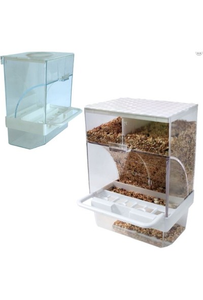 Tuğra Pet Market Kuşlar Için Akıllı Yemlik 10 x 7,5 x 16 cm