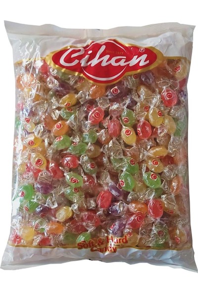 Cihan Mini Bonbon Meyveli Şeker 960 gr Cihan Mini Bonbon Meyveli Şeker 960 gr