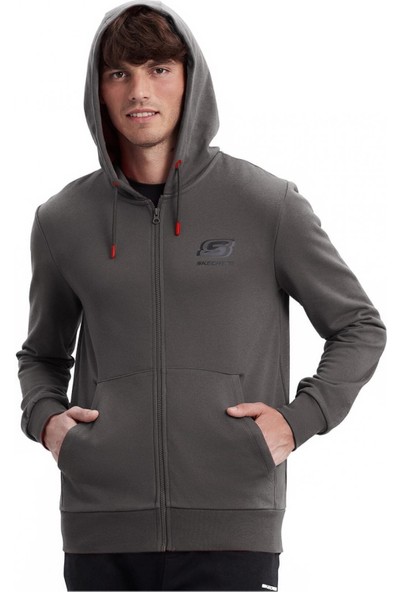 Skechers S212407-003 M Summits Full Zip Hoodie Erkek Sweatshirt