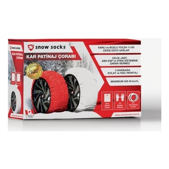 Snowsocks 215 60 R14 Premium Serisi Kar Çorabı Yerli Üretim Fiyatı