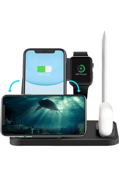 Marstec 4in1 Lightning Kablosuz Şarj Aleti