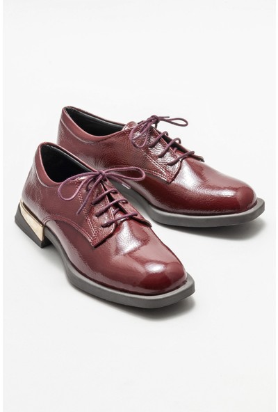 Elle Shoes Bordo Kadın Oxford